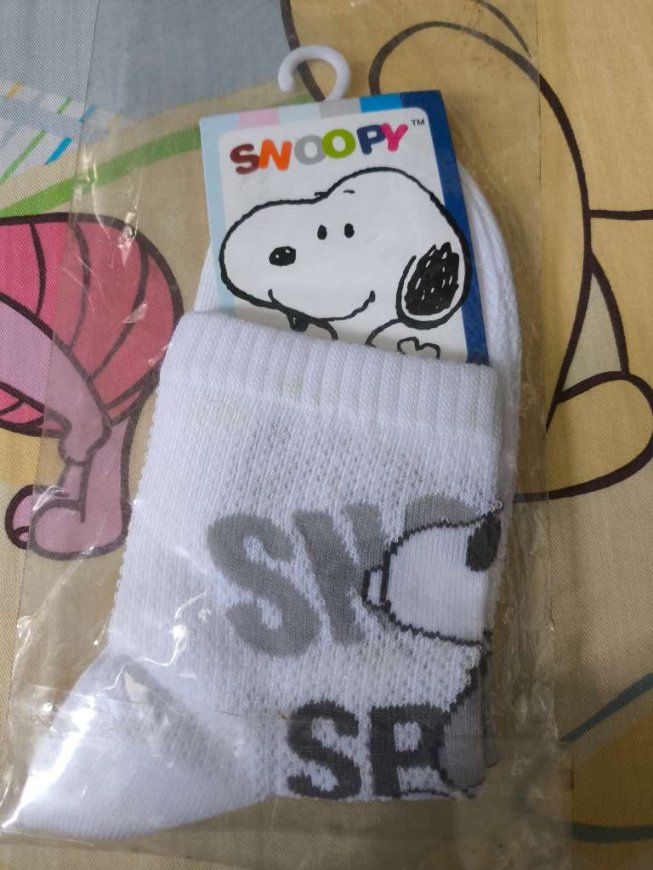 HKTVmall EcoMart - 全新 snoopy 白襪一對 （20至22cm）