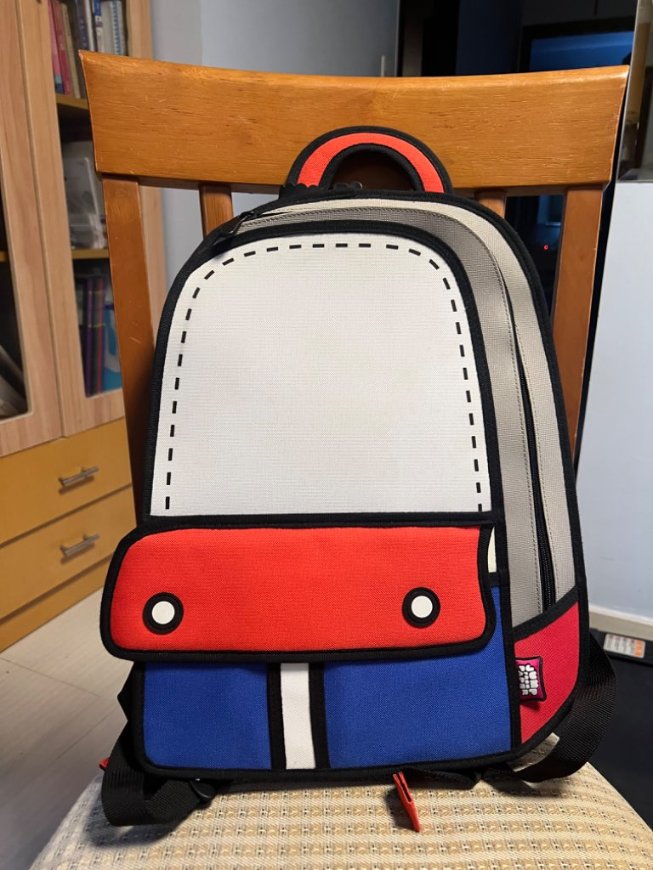 HKTVmall EcoMart - [正版]Jump From Paper 2D 漫畫背包 Adventure Red Backpack